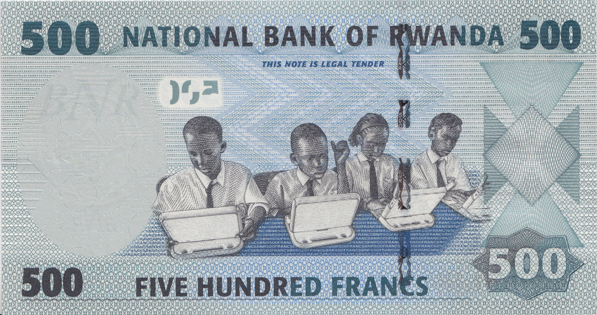 BANK OF RWANDA 500 FRANCS BANKNOTE REF 1545 World Banknotes ...