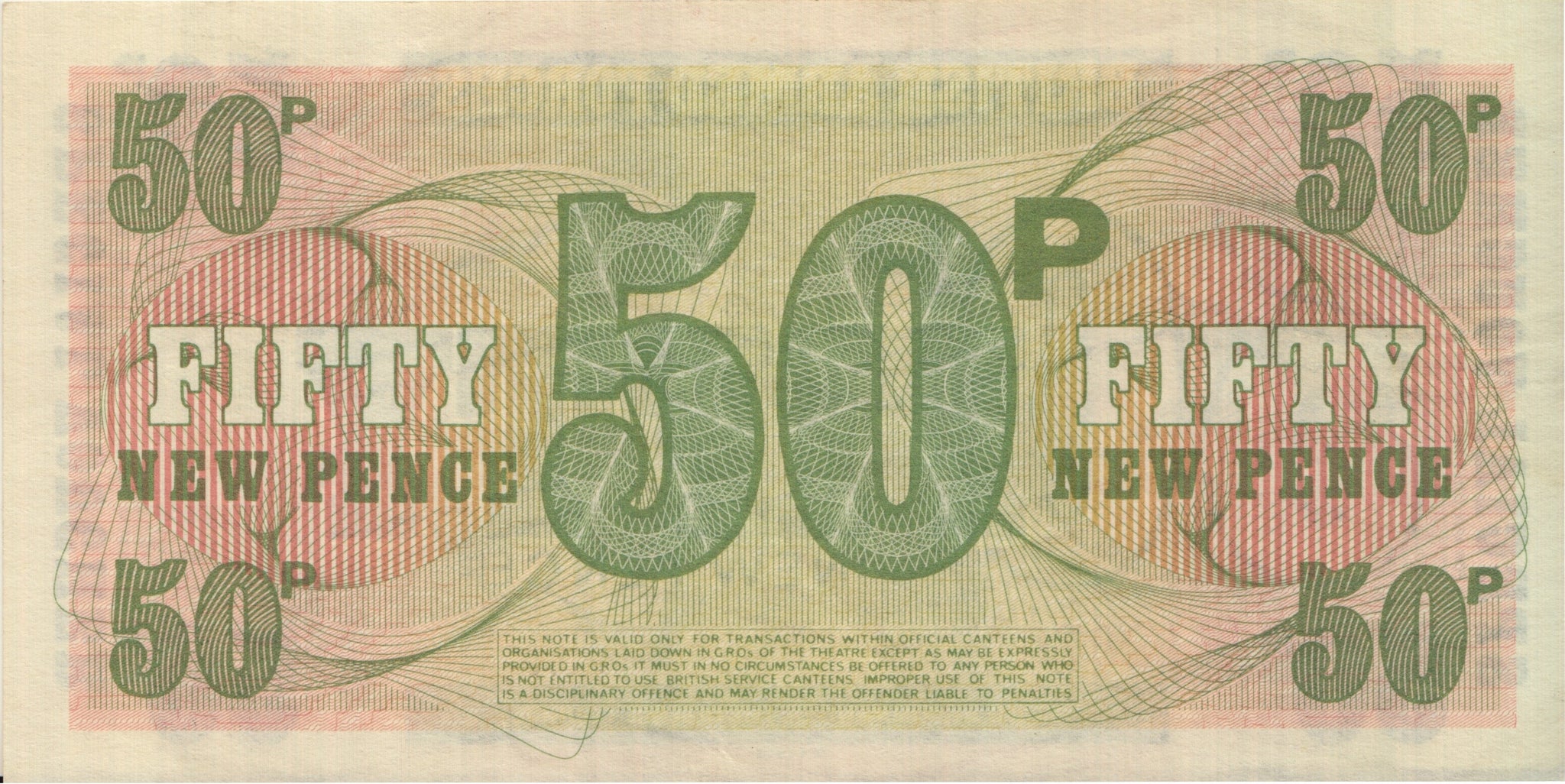 BRITISH ARMED FORCES 50 PENCE BANKNOTE REF 1268 World Banknotes ...