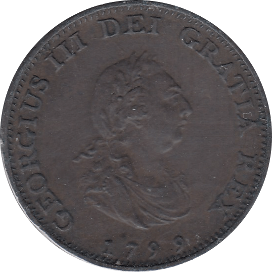 1799 FARTHING ( GVF ) - Cambridgeshire Coins – Cambridgeshire Coins
