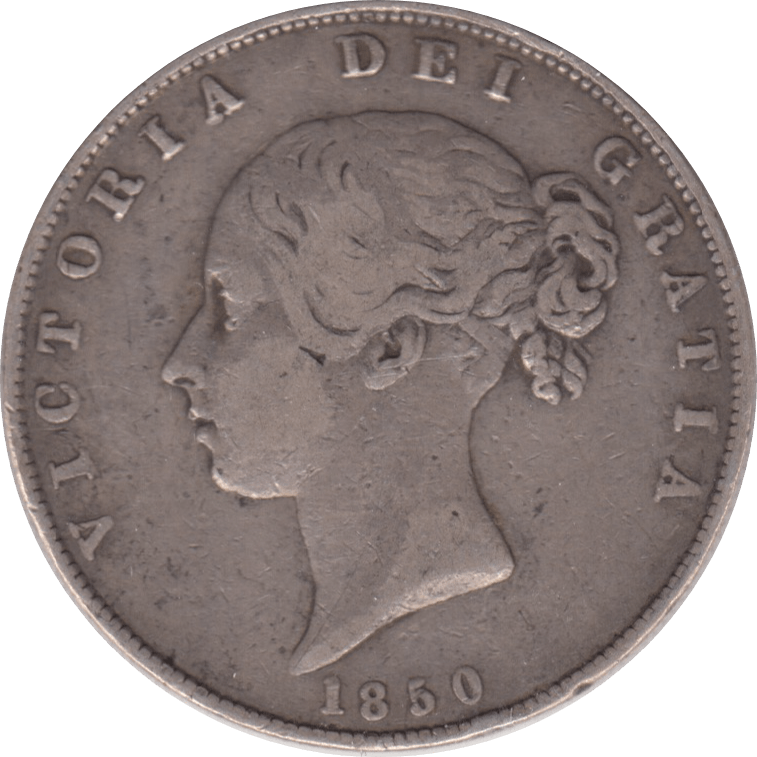 1850 HALFCROWN ( GF ) 1 - Cambridgeshire Coins – Cambridgeshire Coins