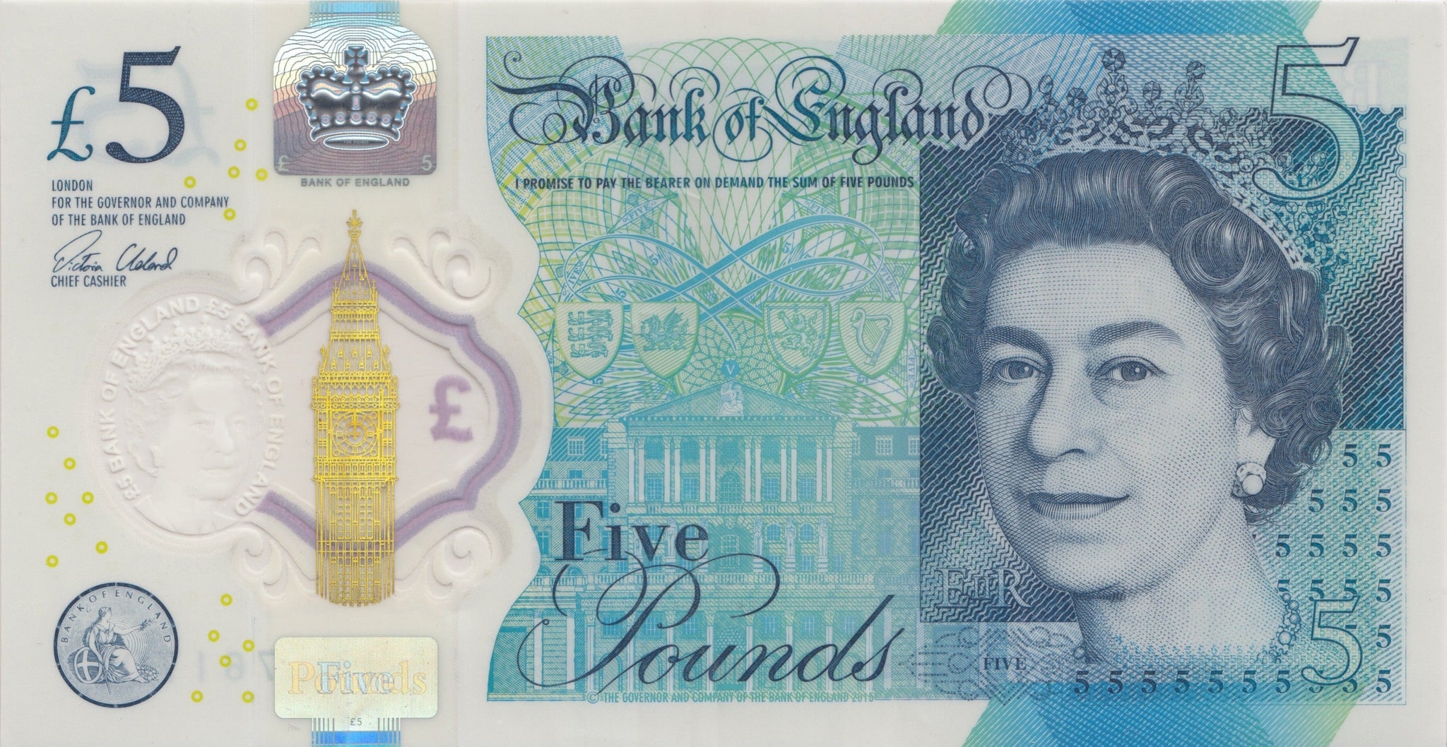 FIVE POUNDS BANKNOTE BAILEY REF £5-50 £5 BANKNOTES Cambridgeshire Coins ...