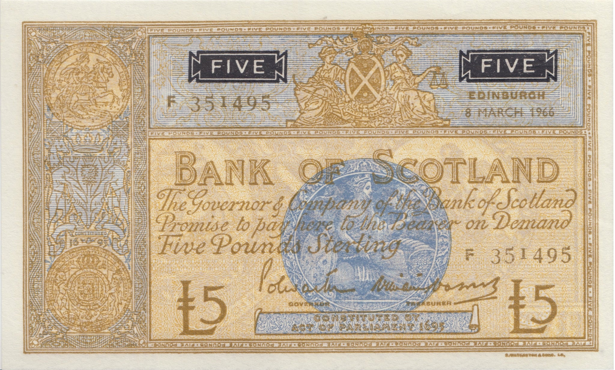 FIVE POUNDS SCOTTISH BANKNOTE FORDE REF SCOT-34 SCOTTISH BANKNOTES ...