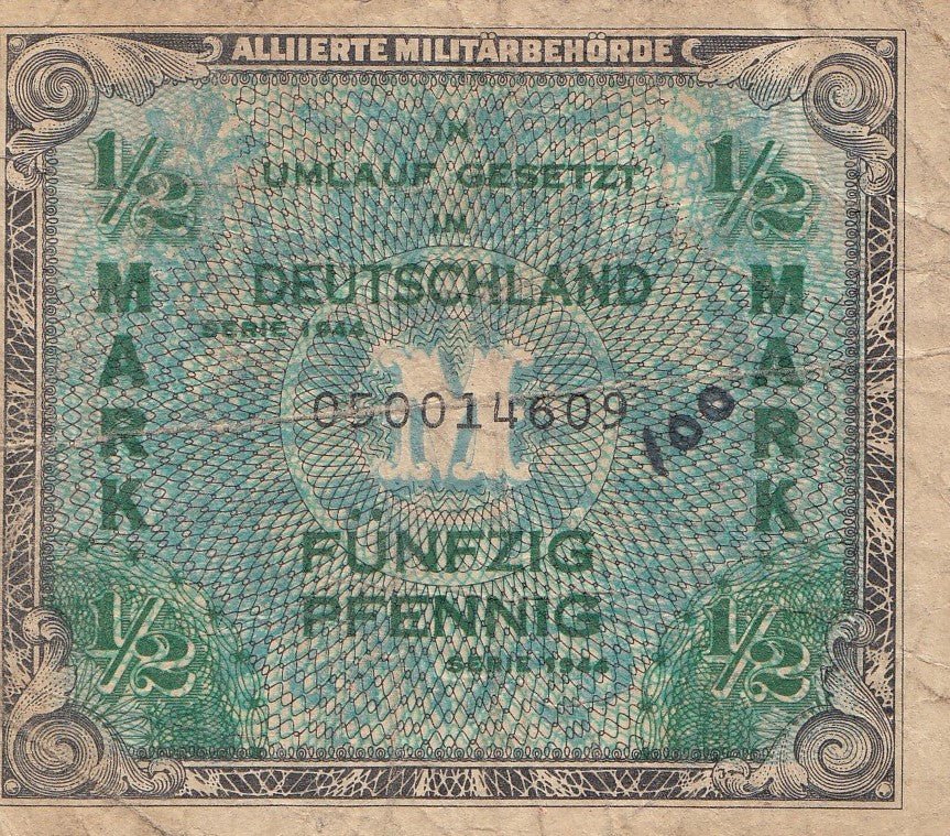 HALF MARK BANKNOTE GERMANY ( REF 275 ) World Banknotes Cambridgeshire ...