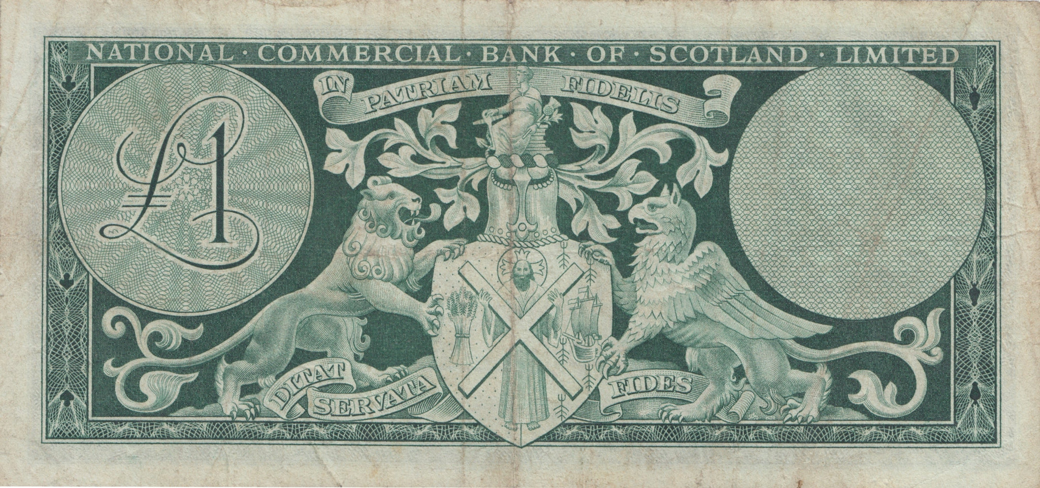 ONE POUND SCOTTISH BANKNOTE REF SCOT-12 - Cambridgeshire Coins ...