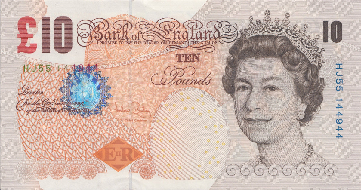TEN POUNDS BANKNOTE BAILEY REF £10-40 £10 Banknotes Cambridgeshire ...