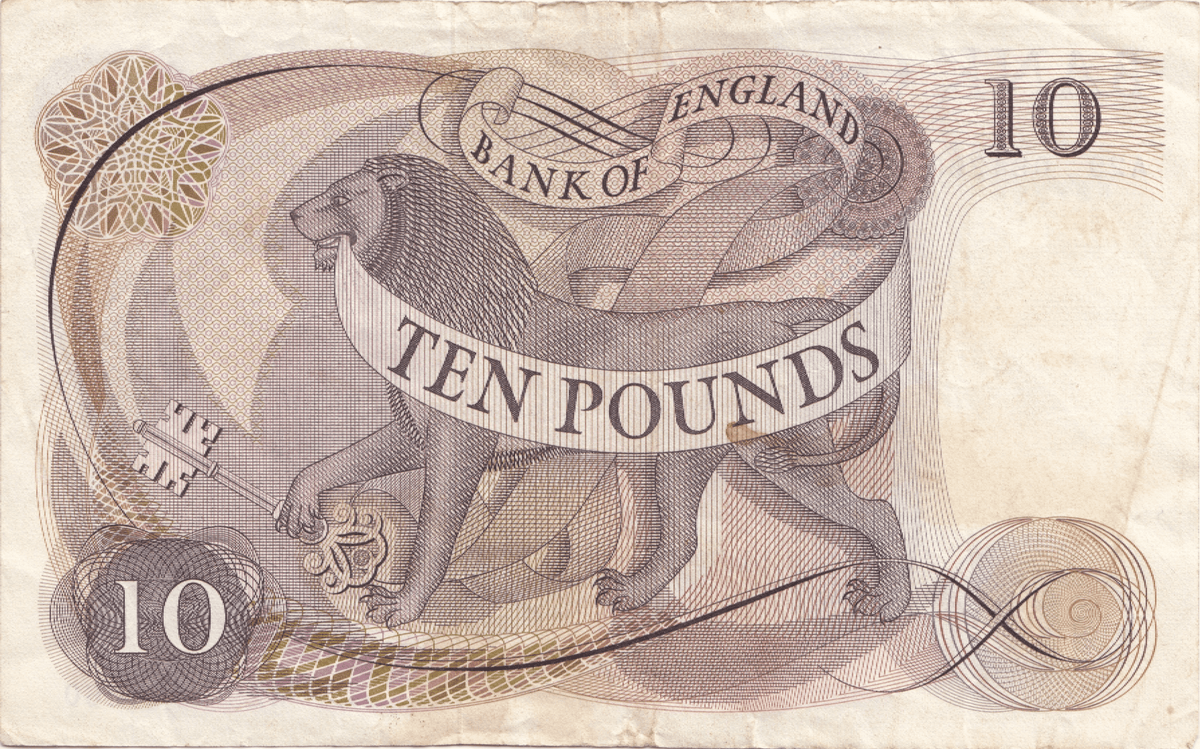 TEN POUNDS BANKNOTE HOLLOM REF £10-49 £10 Banknotes Cambridgeshire ...