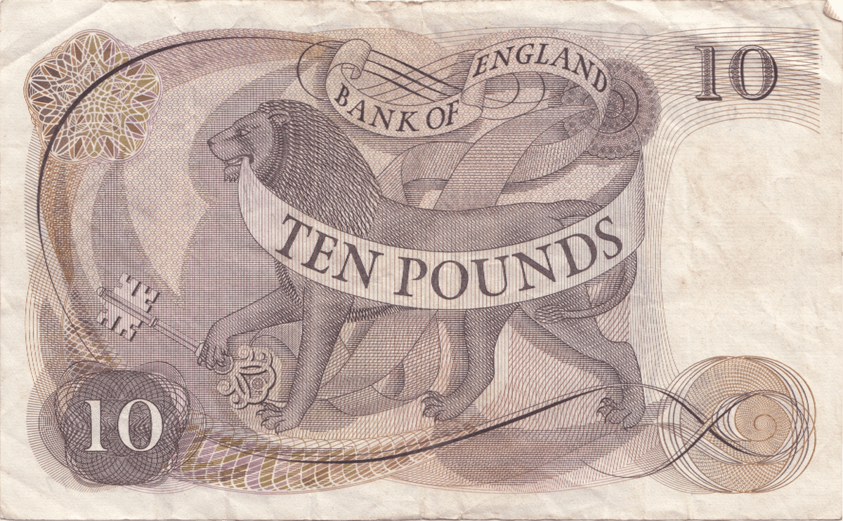 TEN POUNDS BANKNOTE PAGE REF £10-50 £10 Banknotes Cambridgeshire Coins ...