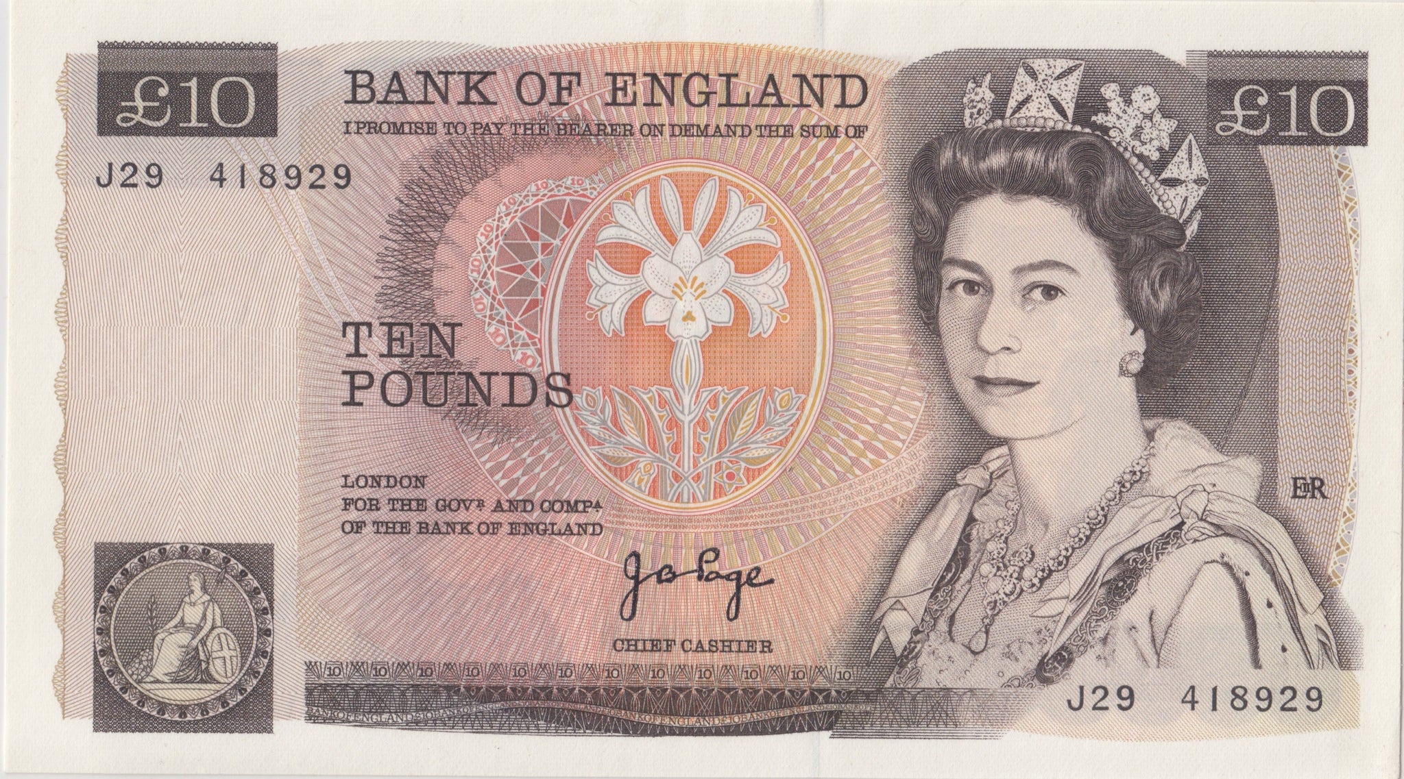 TEN POUNDS BANKNOTE PAGE REF £10-53 £10 Banknotes Cambridgeshire Coins ...