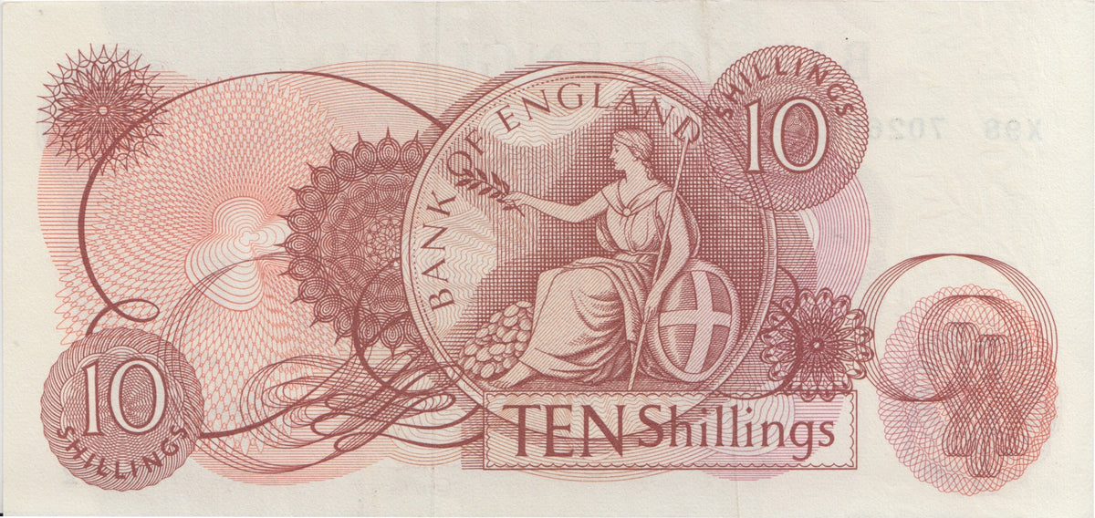 TEN SHILLINGS BANKNOTE HOLLOM REF SHIL-19 10 Shillings Banknotes ...