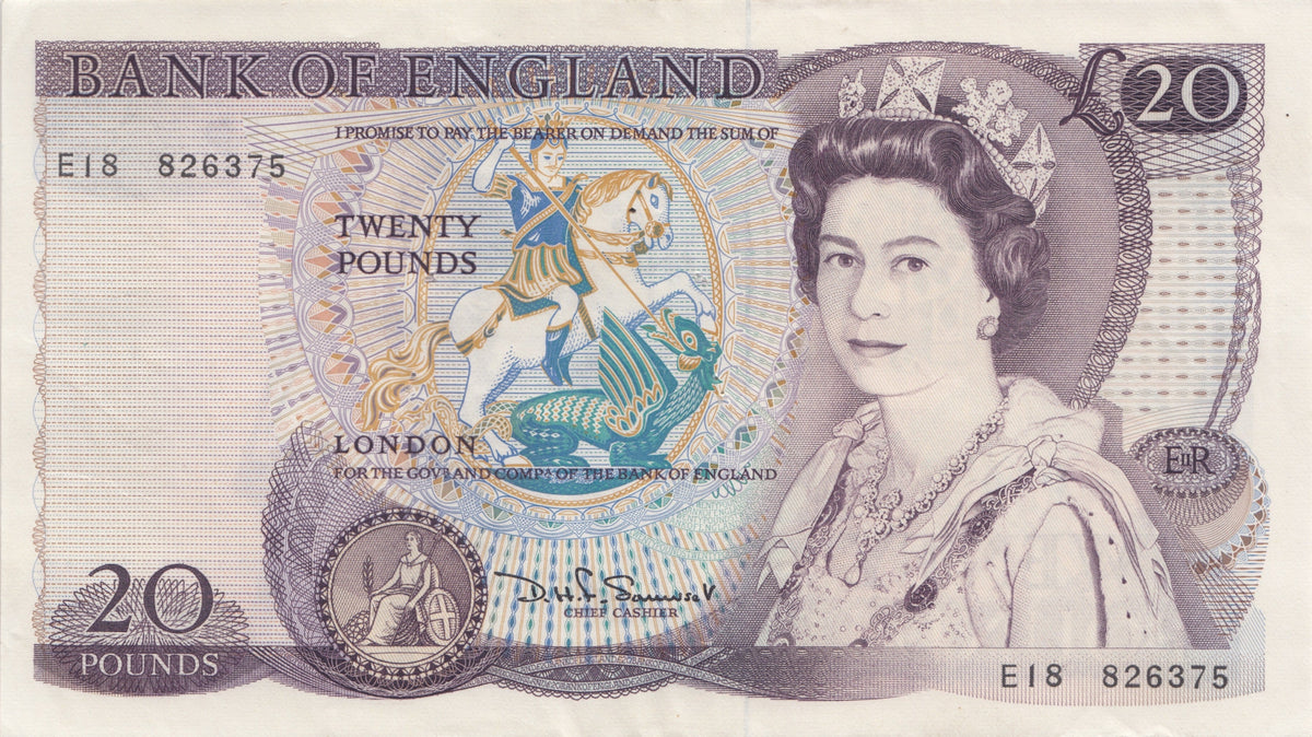 TWENTY POUNDS BANKNOTE PAGE REF £20-4 £20 Banknotes Cambridgeshire ...