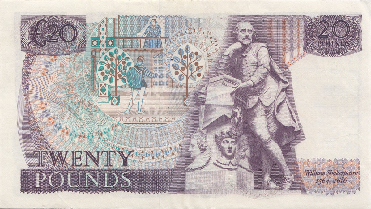 TWENTY POUNDS BANKNOTE PAGE REF £20-4 £20 Banknotes Cambridgeshire ...