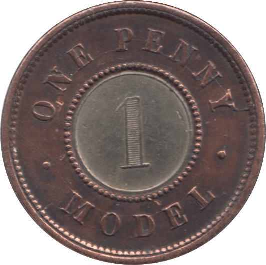 VICTORIAN ONE PENNY MODEL TOY MONEY TOY MONEY Cambridgeshire Coins ...